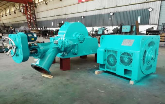 turbina hidráulica de 100kw Turgo con el generador de turbina síncrono ...